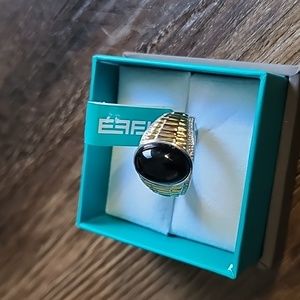 Effy | Accessories | Effy Mens Silver Gold Onyx Ring | Poshmark